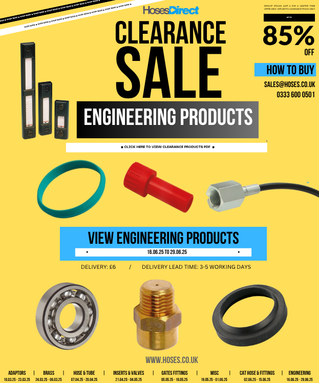 Clearance Products - All Stock Must Go! - Hoses Direct