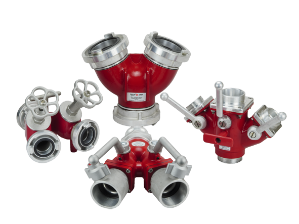 2-Way Gun Metal Instantaneous Dividing Breeching - Hoses Direct